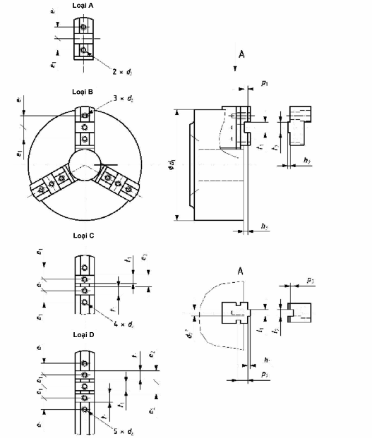 Tiêu chuẩn quốc gia TCVN 4279-1:2008 (ISO 3442-1 : 2005) về Máy công cụ. Kích thước và kiểm hình ...